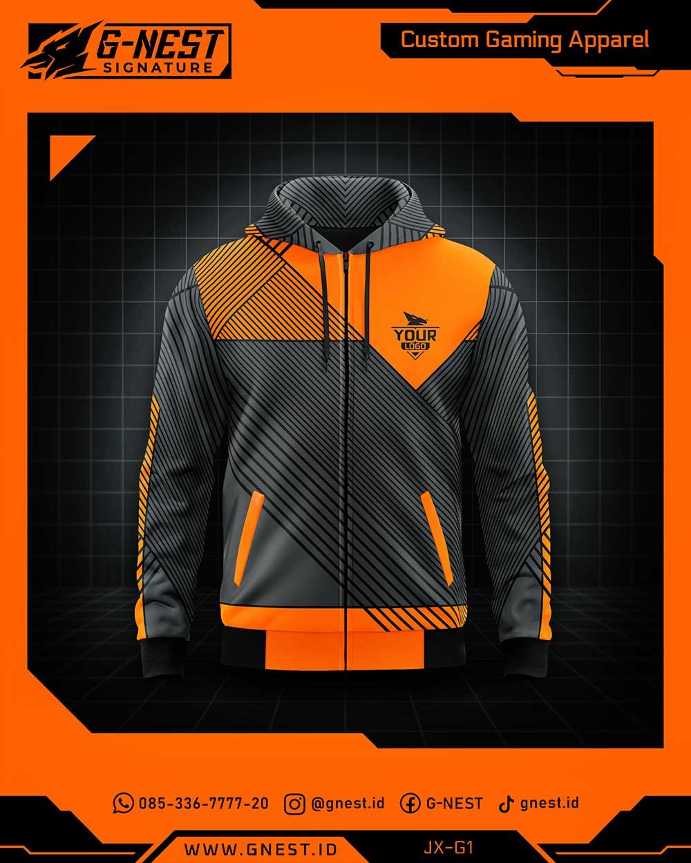 Bikin Jaket Esport / Gaming G1 · Premium Murah · G-NEST Signature
