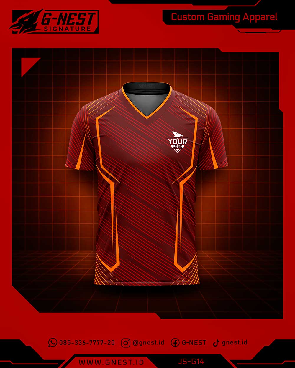Jersey Esport, Gaming, Jaket, Kaos Custom · G-NEST Signature