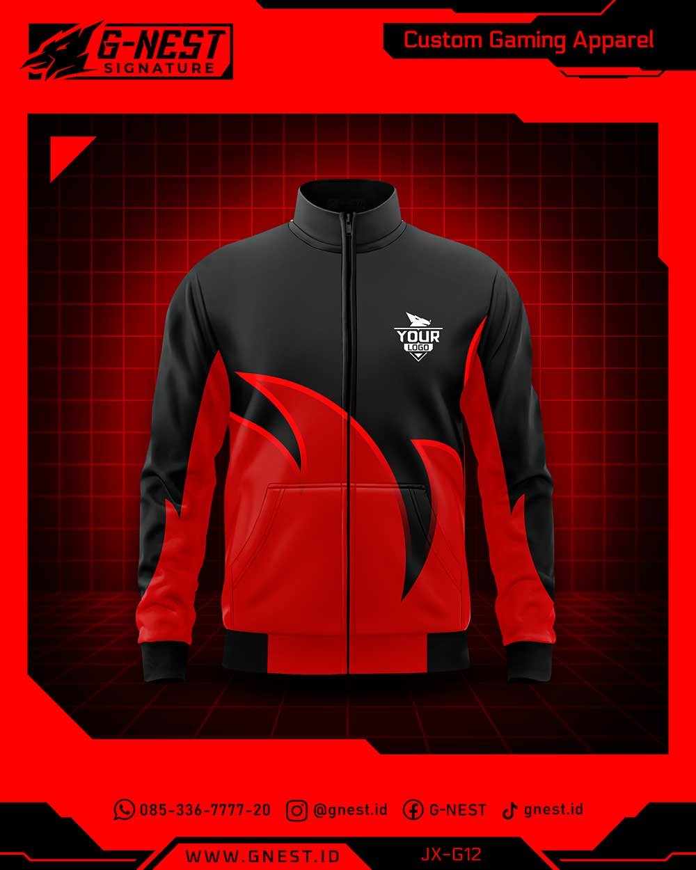 Jersey Esport, Gaming, Jaket, Kaos Custom · G-NEST Signature