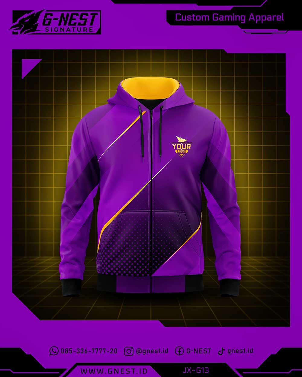 Bikin Jaket Esport / Gaming G13 · Premium Murah · G-NEST Signature