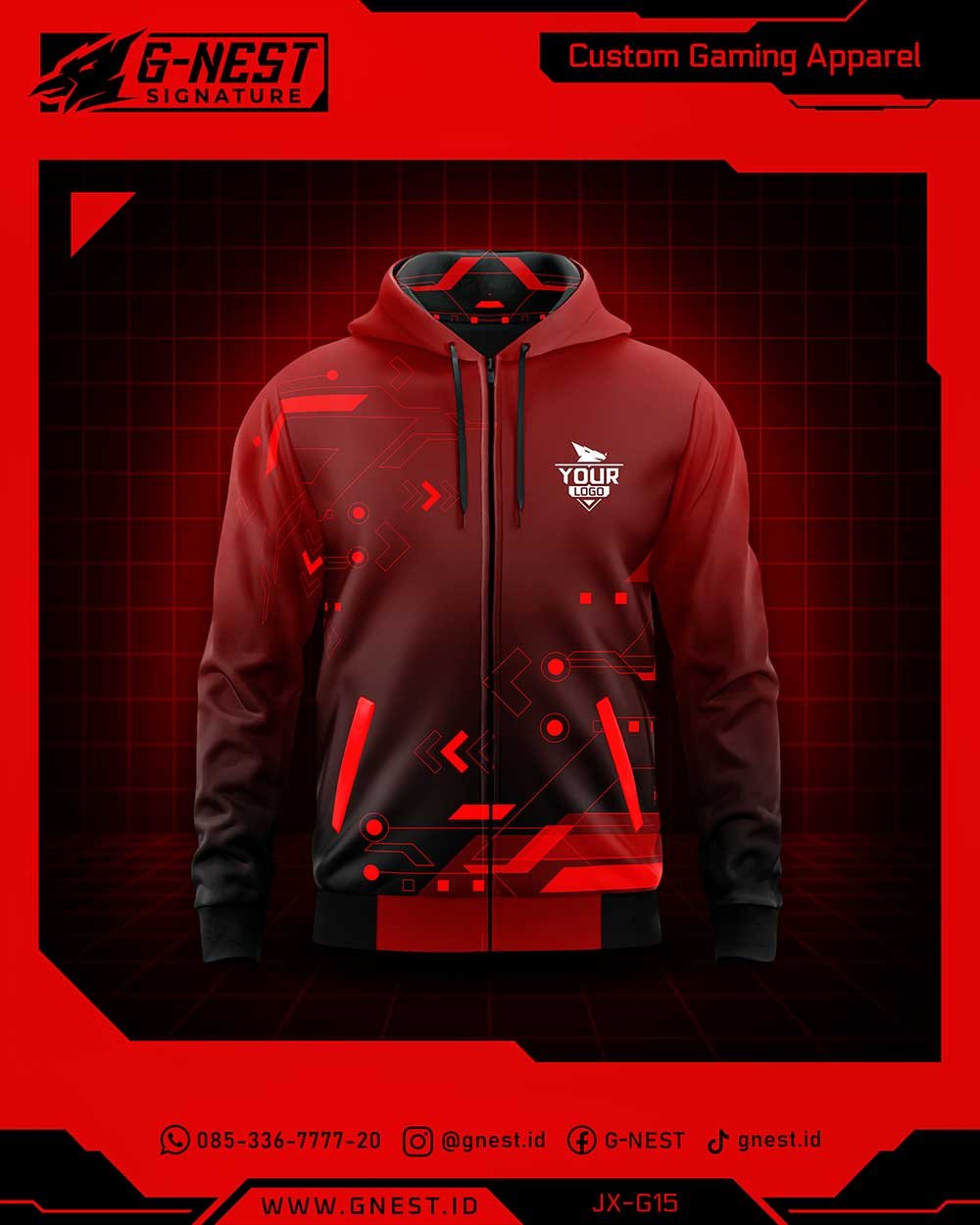 Jersey Esport, Gaming, Jaket, Kaos Custom · G-NEST Signature