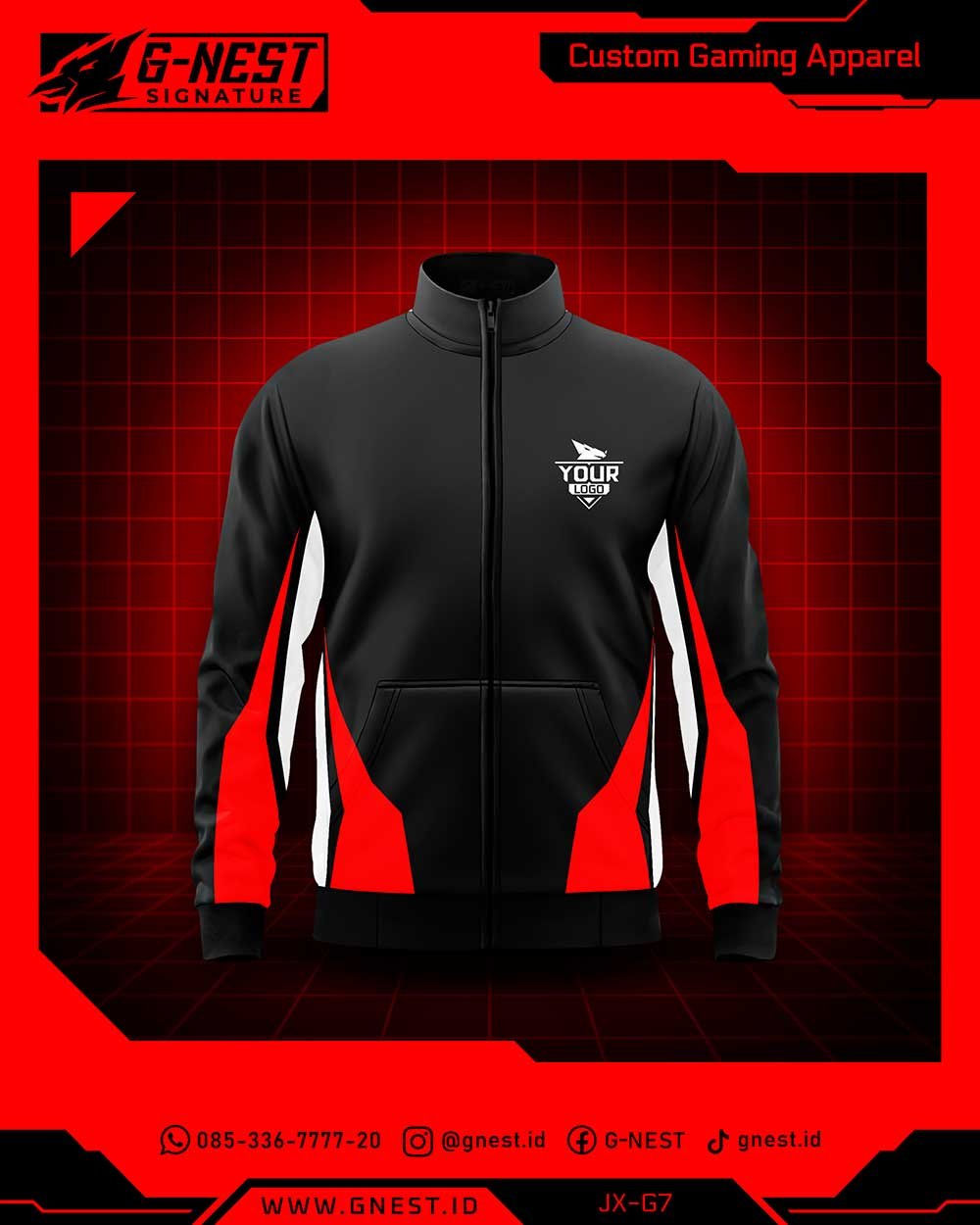 Bikin Jaket Esport / Gaming G7 · Premium Murah · G-NEST Signature