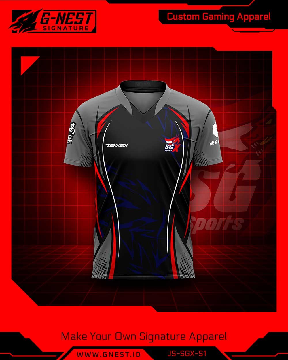 Katalog Desain Jersey Esport, Jaket Gaming · G-NEST Signature