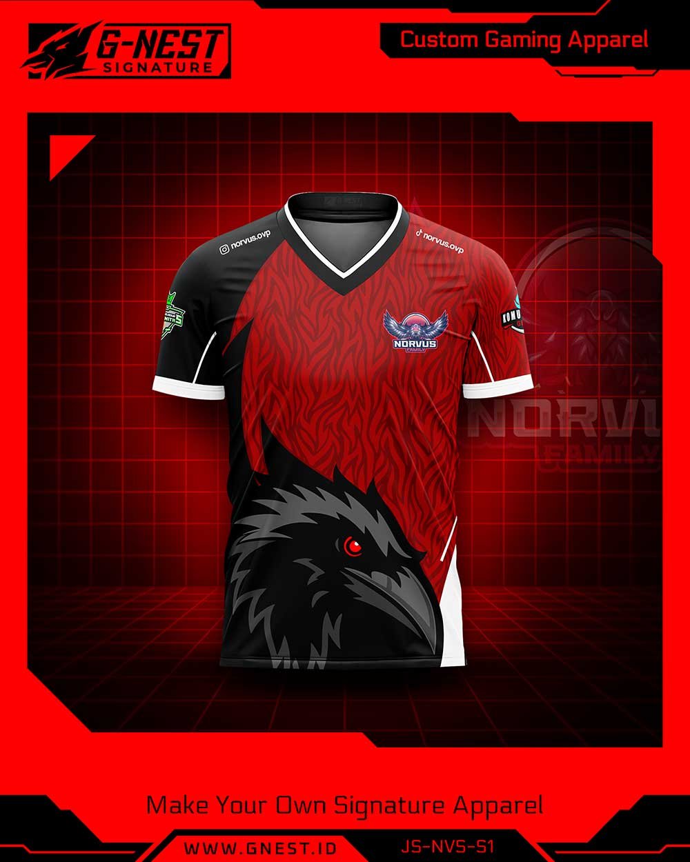Katalog Desain Jersey Esport, Jaket Gaming · G-NEST Signature